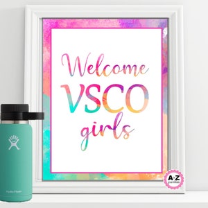 Set of 6 VSCO Girl Party Signs VSCO Party Vscogirl VSCO | Etsy