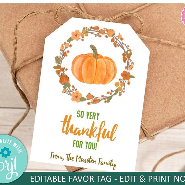 Thanksgiving Tags - Etsy
