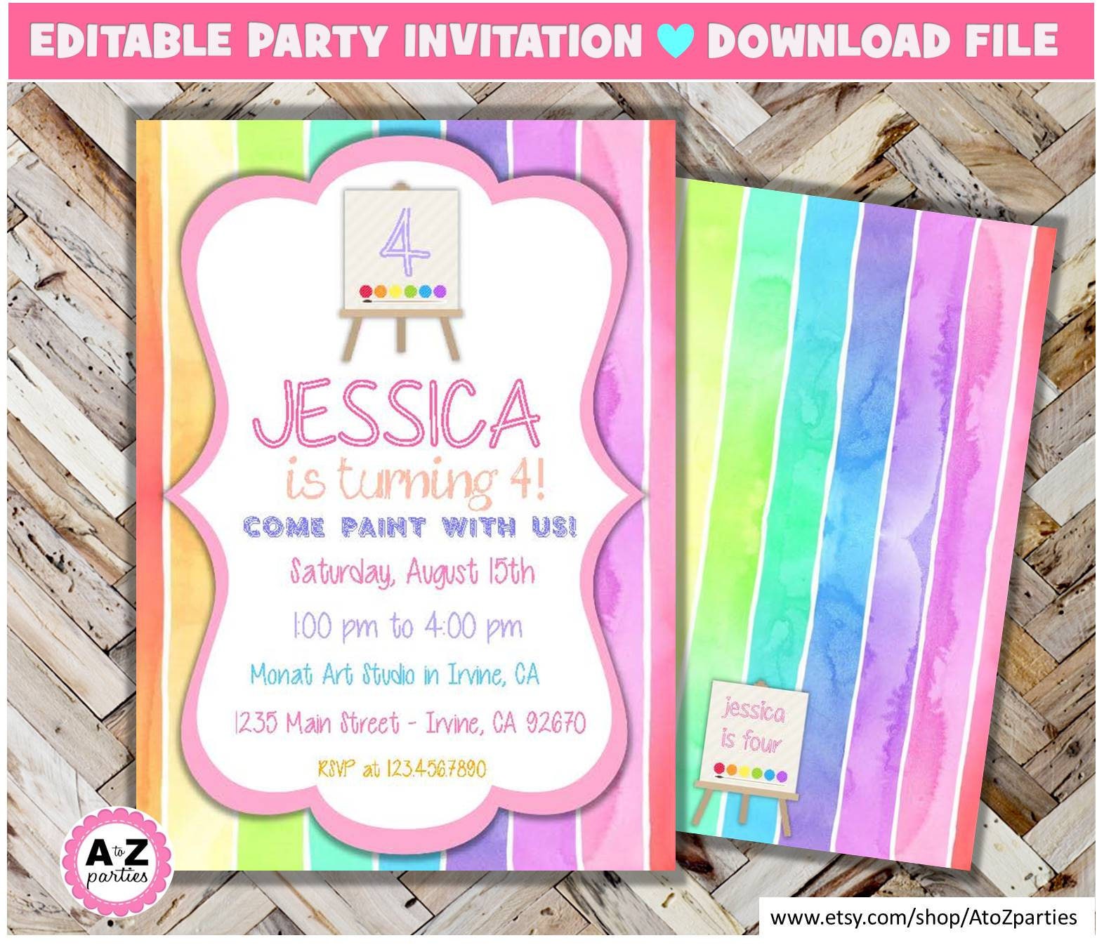 Creative Event Invitation Art