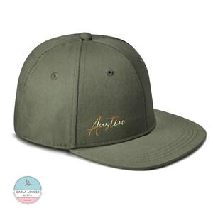 Kids Personalised Initial Snapback Hat, Boys Name Cap, Girls Cap ...