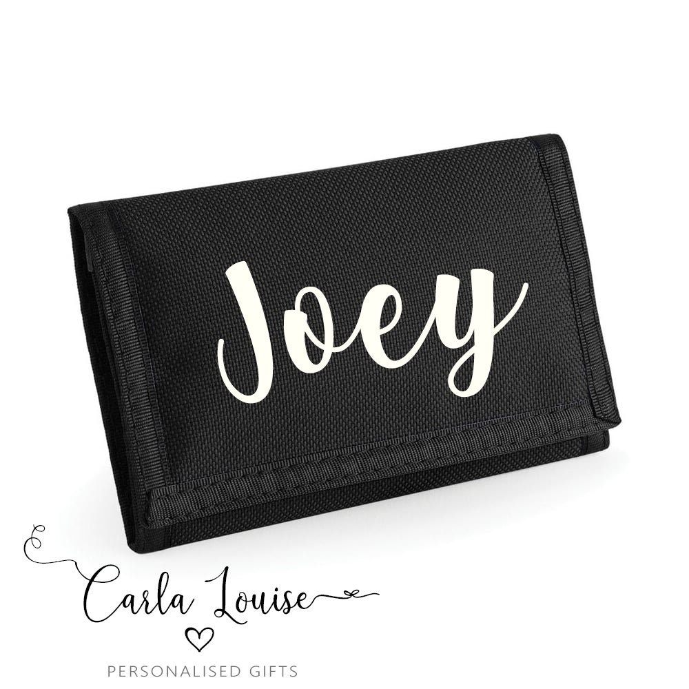 Personalised Kids Wallet Choice of Colours. | Etsy UK