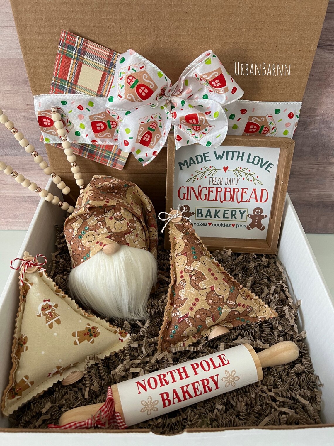 Gingerbread Gift Box Christmas Gift Box Set - Etsy