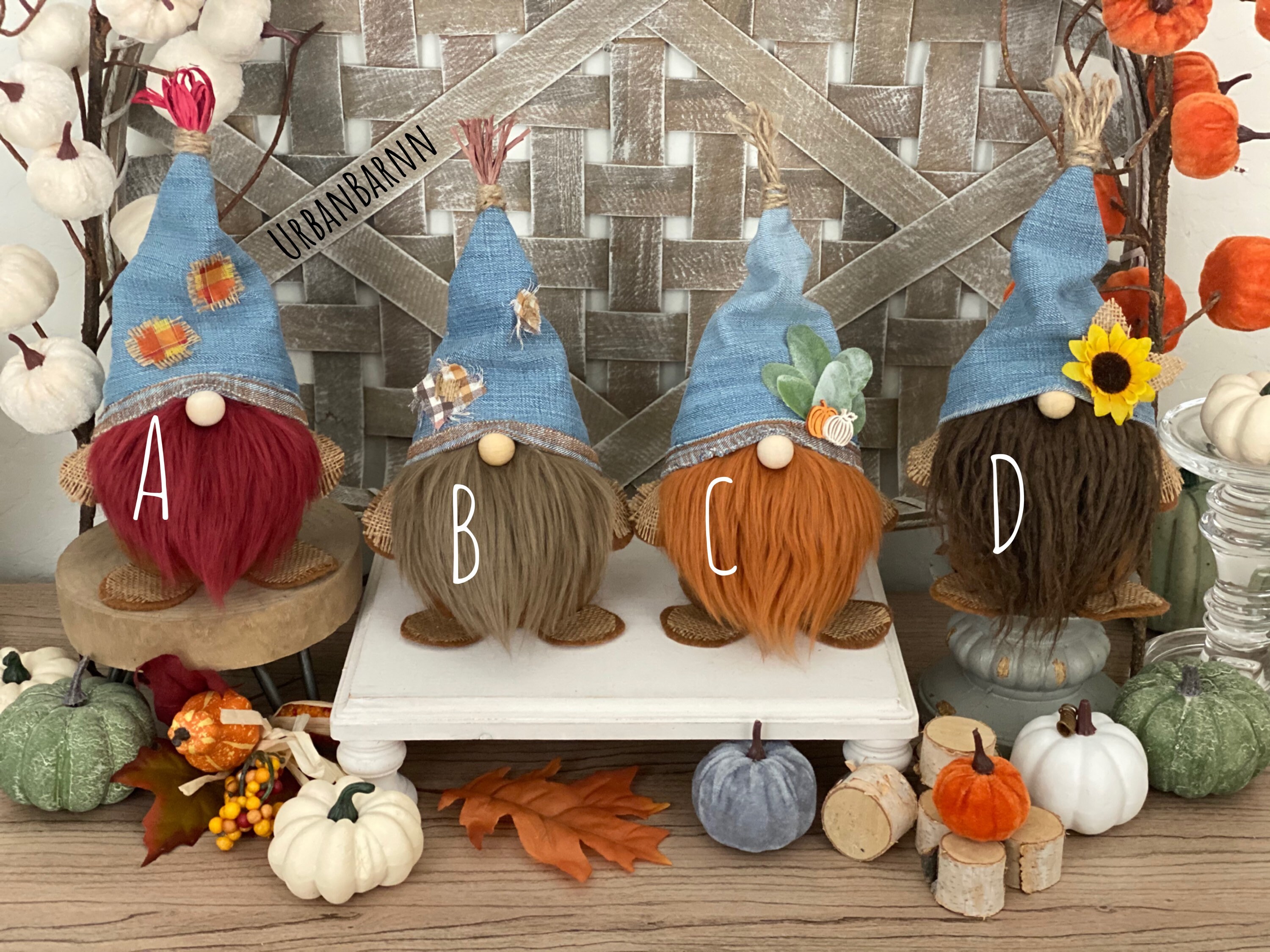 Fall Denim Gnome Collection Autumn Gnomes Jean Gnomes Denim - Etsy