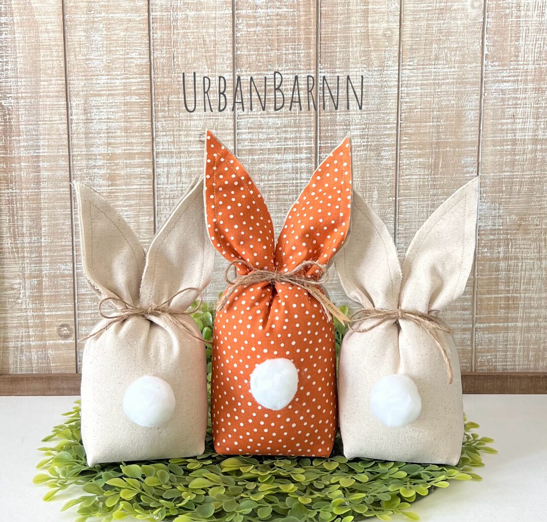 Farmhouse Fabric Bunny Bums Set - Etsy