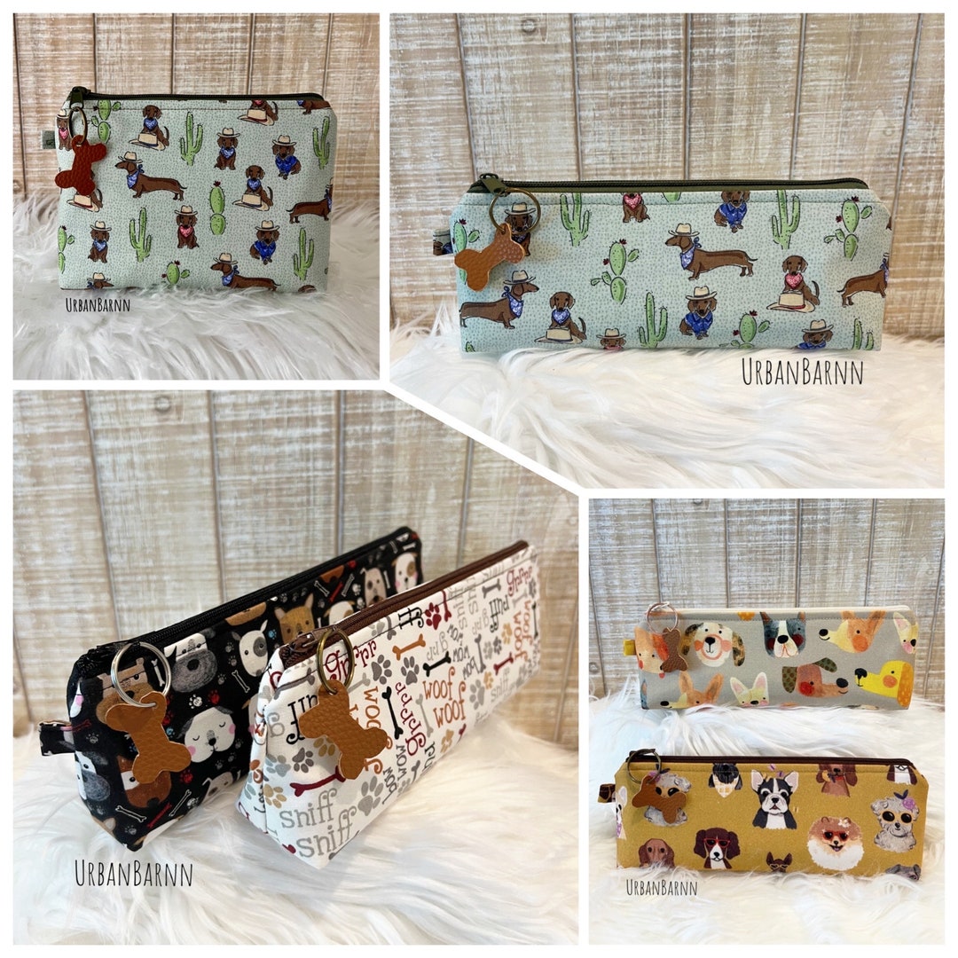 Dachshund Pouch Bag, Dog Pet Gifts, Makeup Dog Bag, Dog Print Pencil ...
