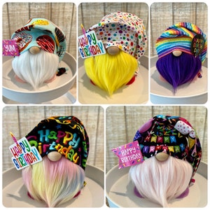 Happy Birthday Gnomes, Donut Gnome, Birthday Tier Tray Decor - Etsy