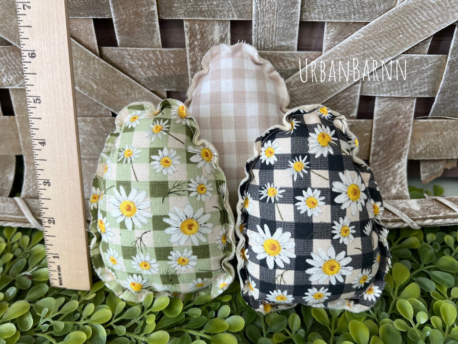 Spring Floral Farmhouse Eggs Easter Fabric Eggs Stuffed - Etsy