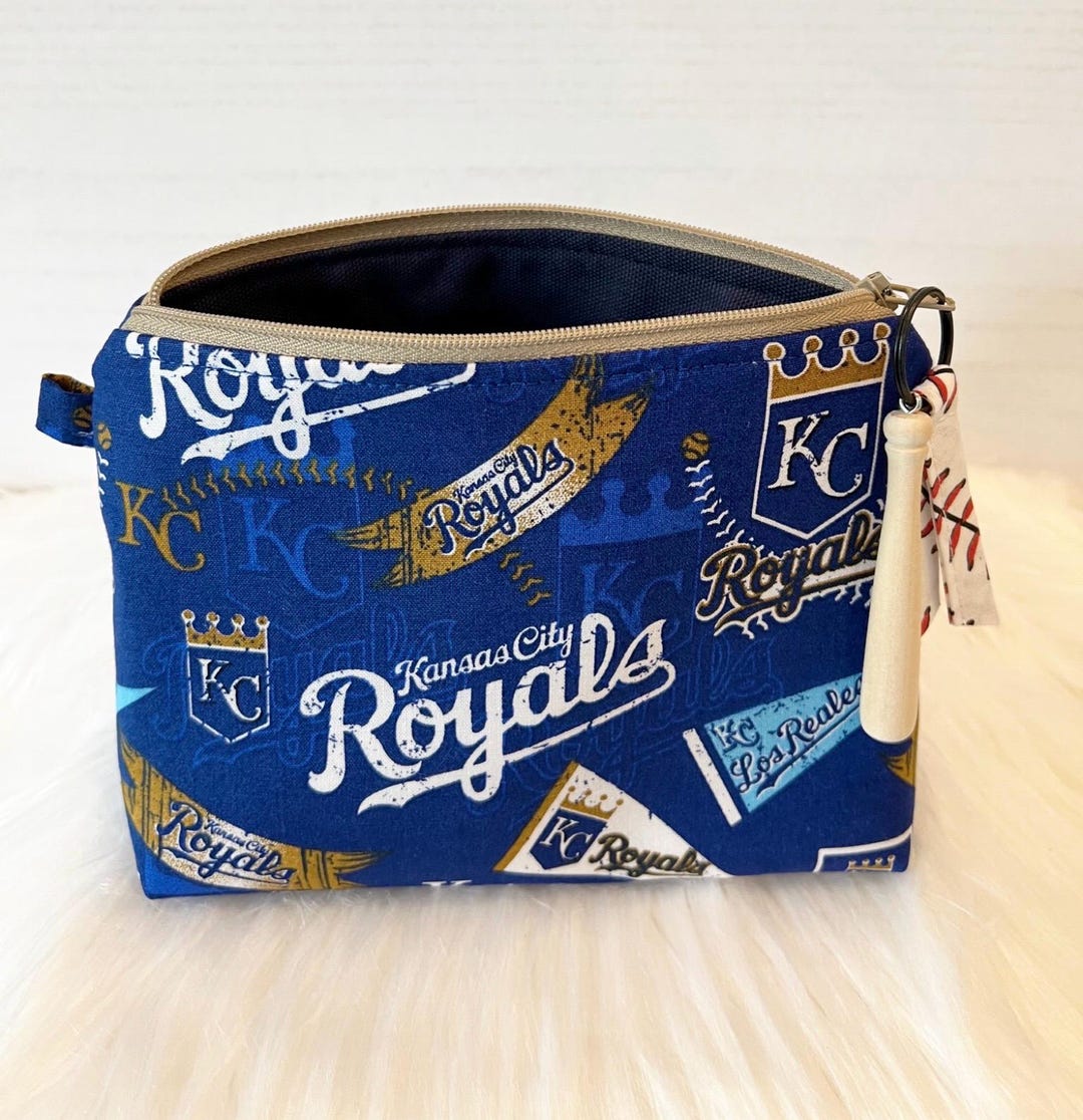 Kansas City Royals Baseball Cosmetic Pouch - Royals Accessory Pouch ...
