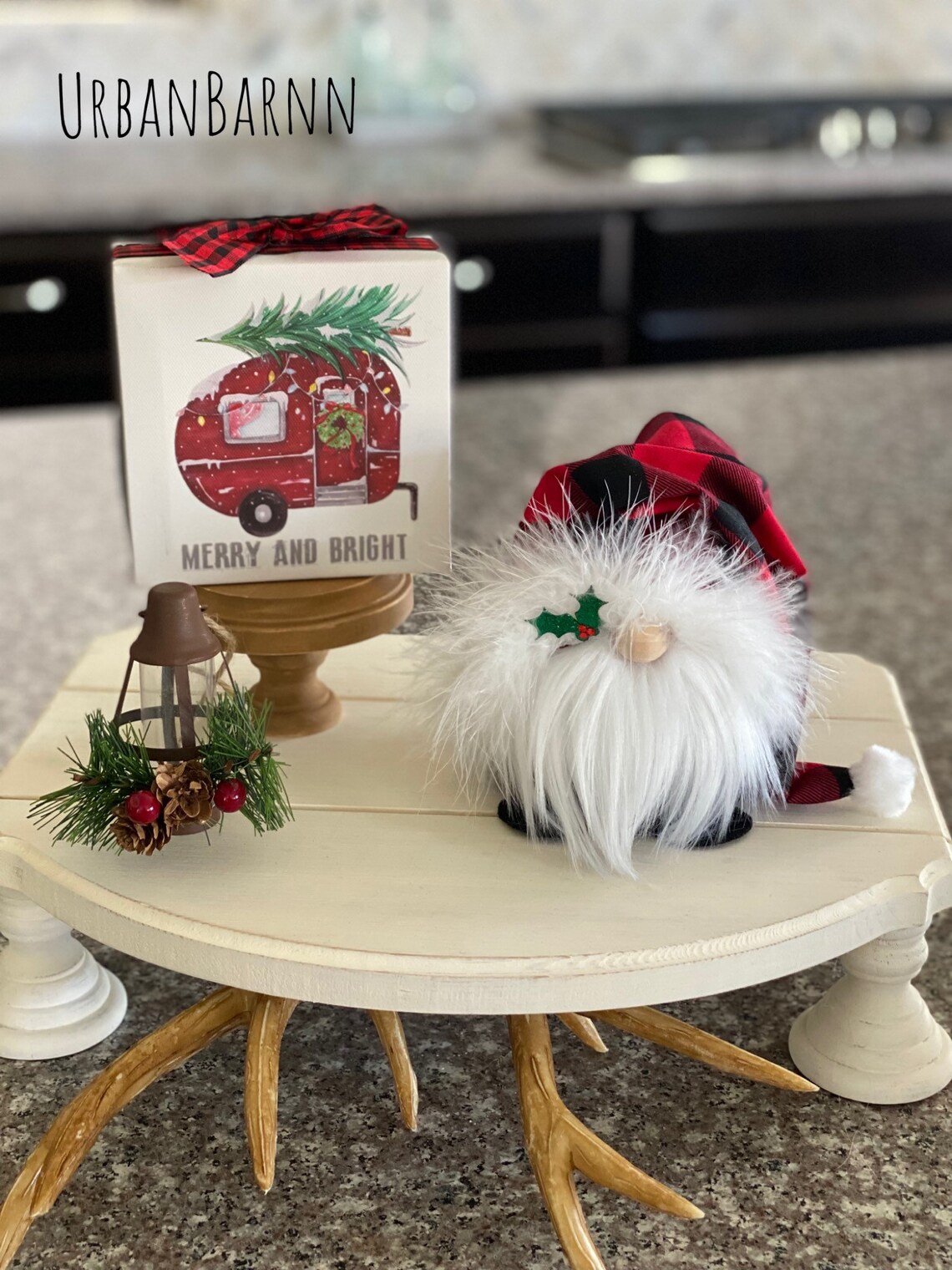 Santa and Rudolph Gnomes Santa Gnome Reindeer Gnome Rudolph - Etsy