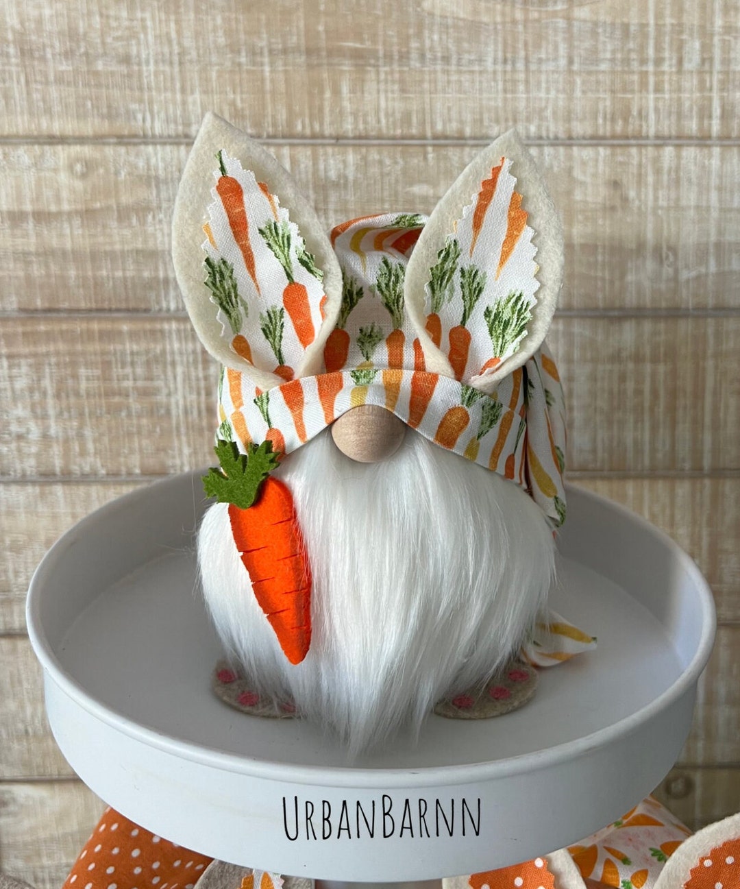 Easter Bunny Gnome Collection, Farmhouse Easter Spring Decor, Tiered ...
