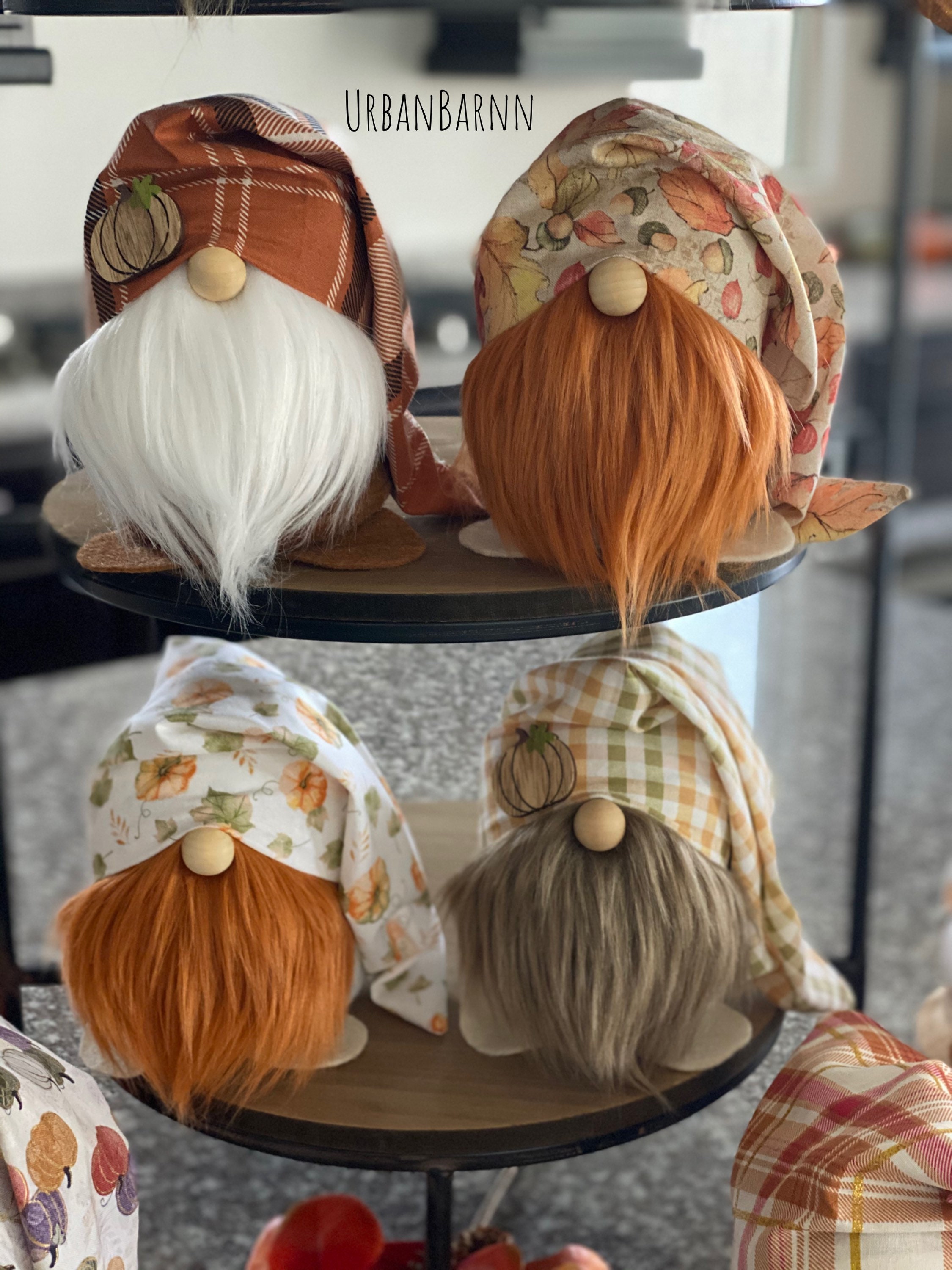 Fall Gnome Harvest Gnome Farmhouse Gnome Halloween Plaid - Etsy