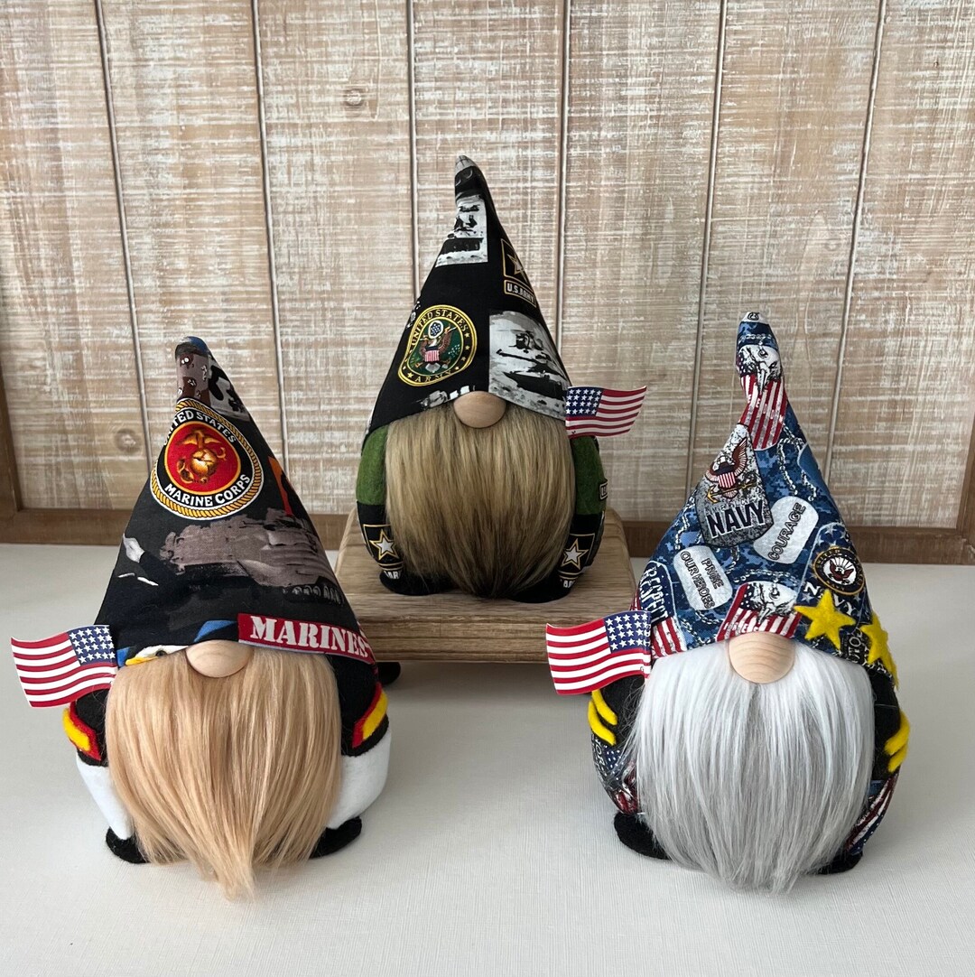 Military Gnomes, Army, Marines, Airforce, Navy - Etsy
