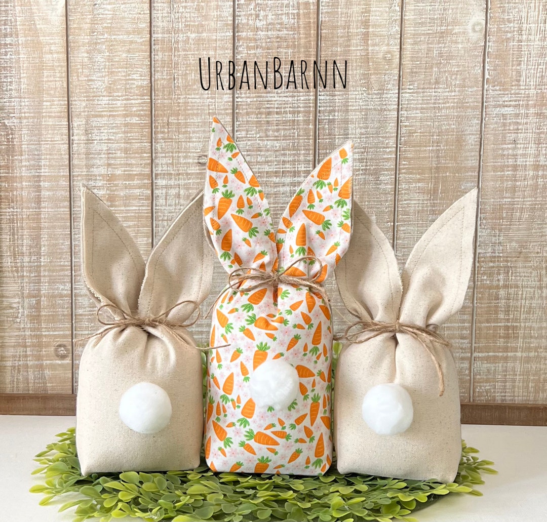 Farmhouse Fabric Bunny Bums Set, Easter Decor, Spring Decor - Etsy