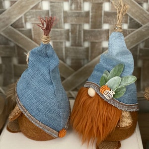 Fall Denim Gnome Collection, Autumn Gnomes, Jean Gnomes, Denim Gnome ...