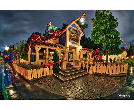 Disneyland Goofy's House Toontown 133 BUY 2 GET 1 8x12 | Etsy