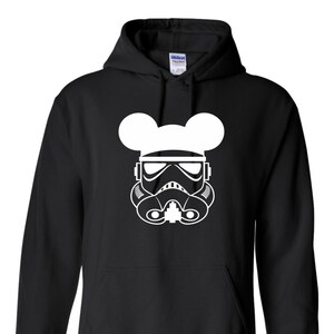Storm Trooper Mickey Mouse Disney Long Sleeve Hoodie - Etsy