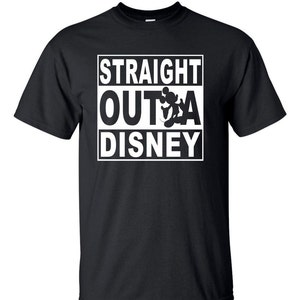 Straight Outta Disney Minni or Mickey... T-shirt - Etsy