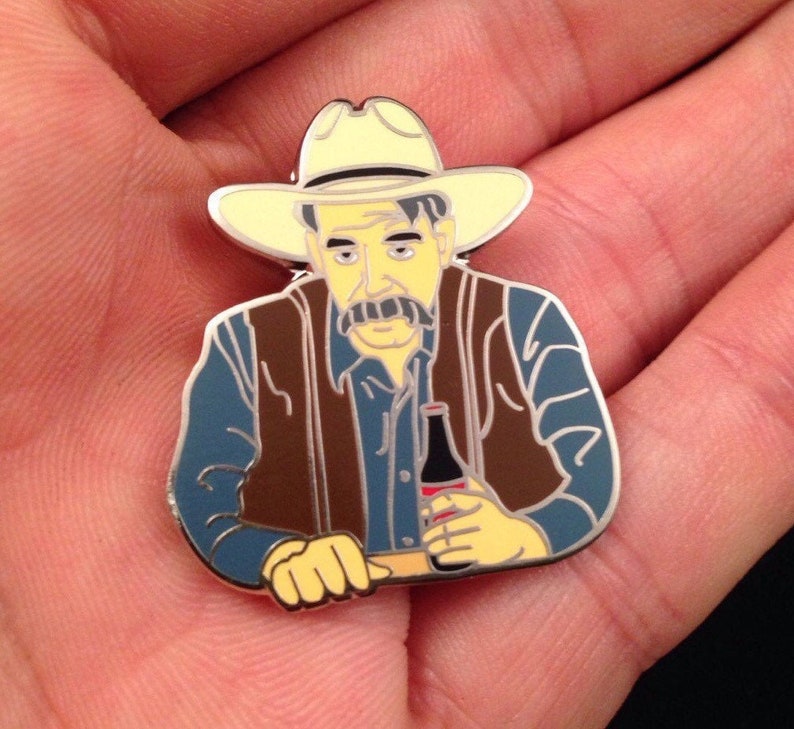 Big Lebowski sam Elliott Stranger Cowboy Lapel Pin - Etsy