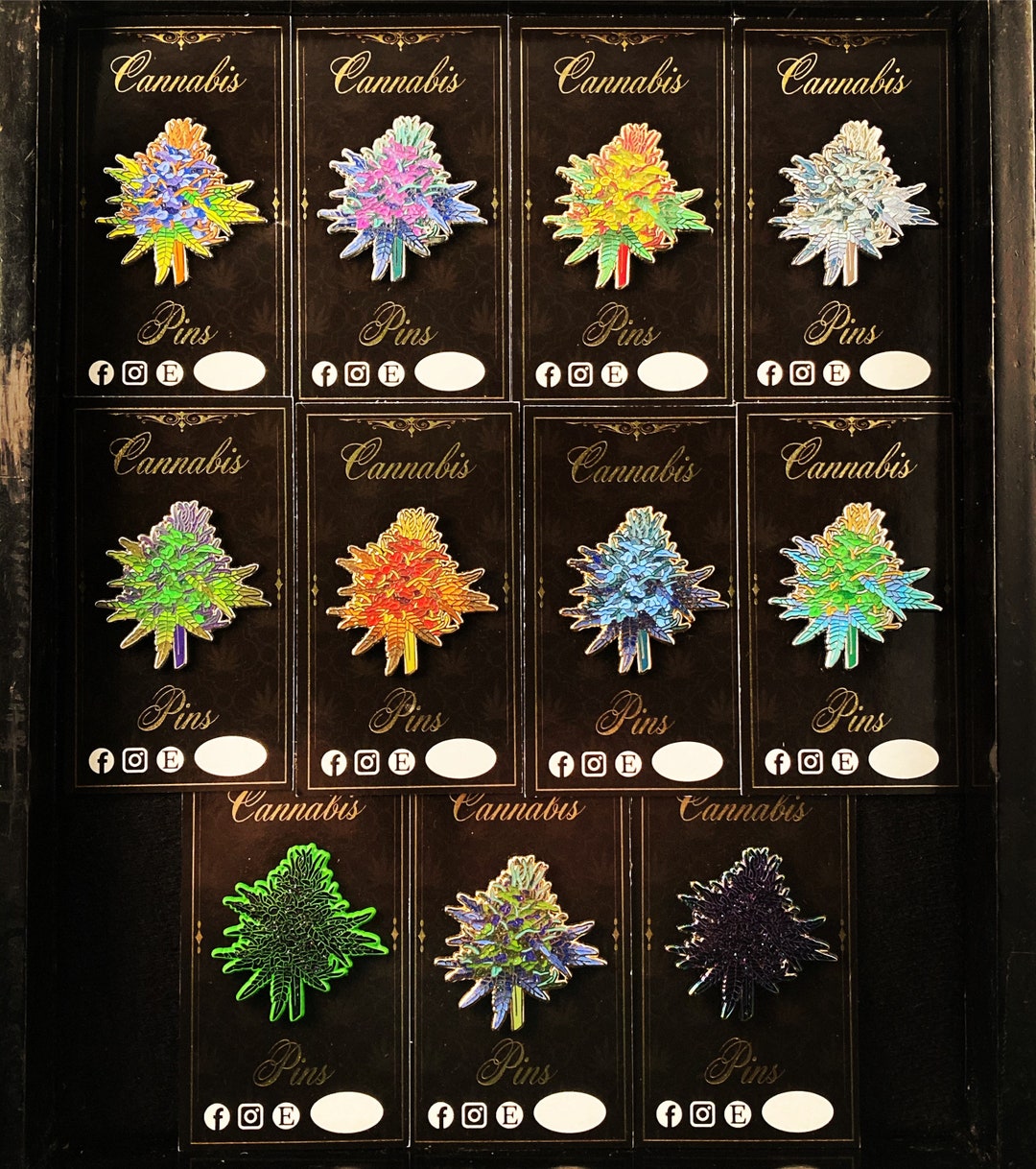 11 Cannabis Lapel Pins. Full Set . Numbered Limited Editions of 150 ...