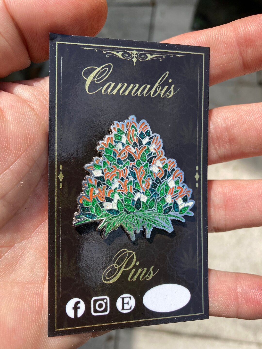 AK-47 - 10th Harvest Cannabis Nug Pin- Kind Bud, Chronic, Herb, Weed ...