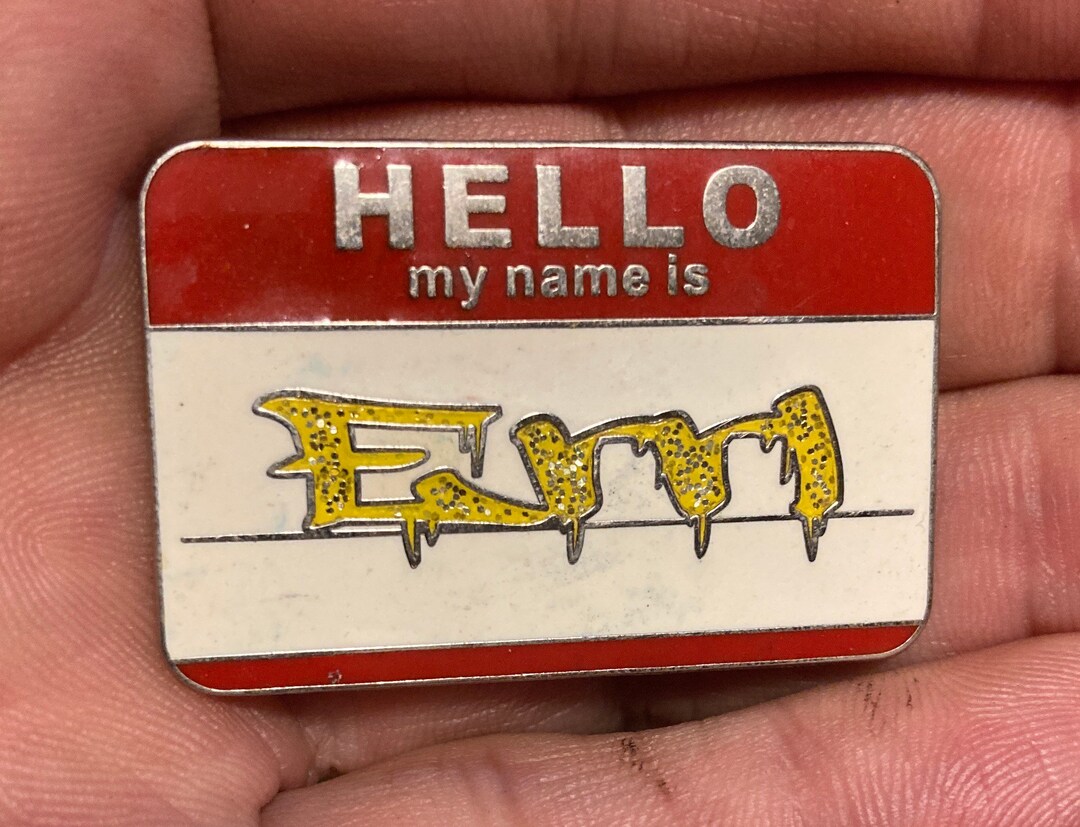 Hello My Name is Errl- Name Tag High Times Cannabis Cup Dab Rig Lapel ...
