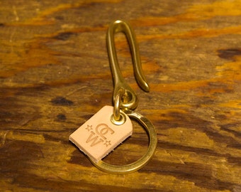 Solid Brass Keychain - Etsy