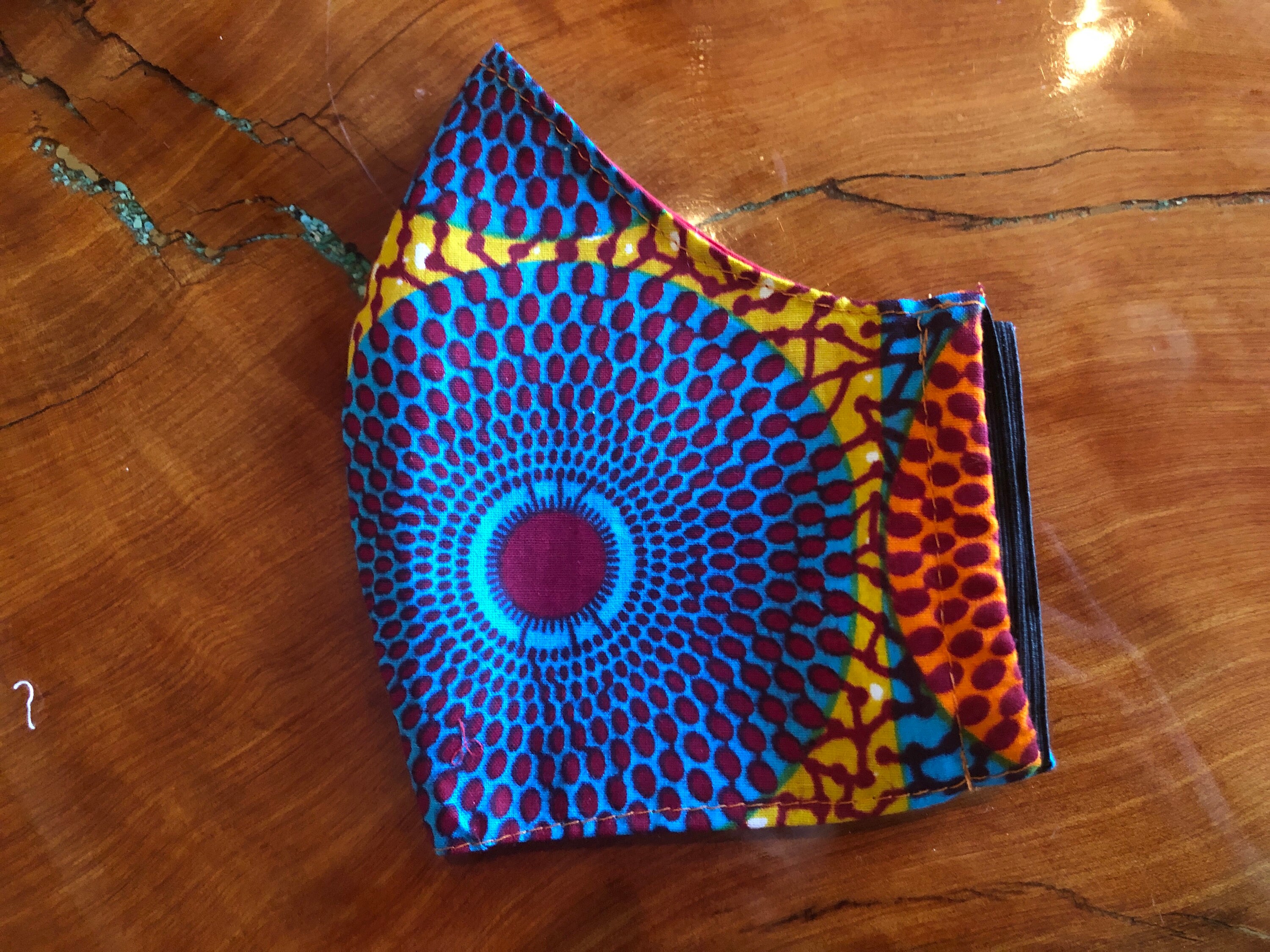 African Print Face Mask with elastic - Etsy Schweiz