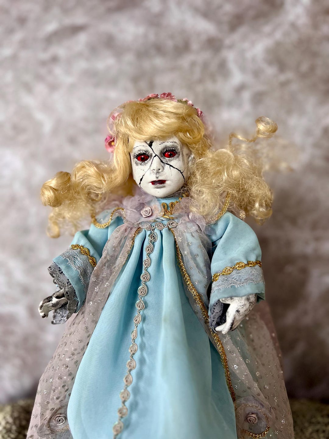 Creepy Horror Doll Olivia, Goth Doll, Spooky Doll, OOAK, Haunted Doll ...
