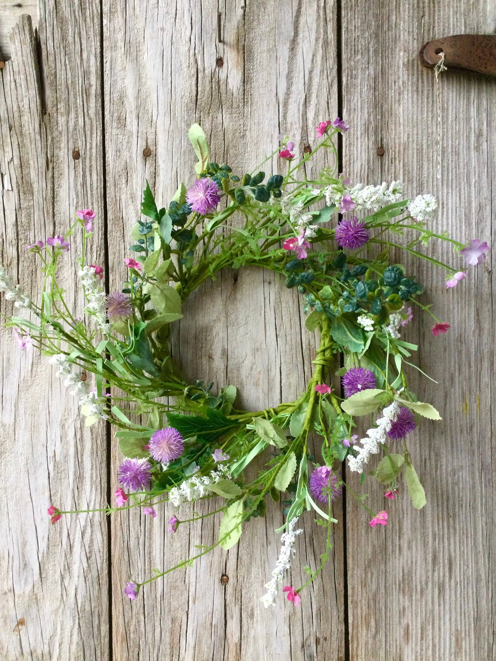 Wildflower Bouquet Spring Candle Ring Spring Wreath Wedding - Etsy