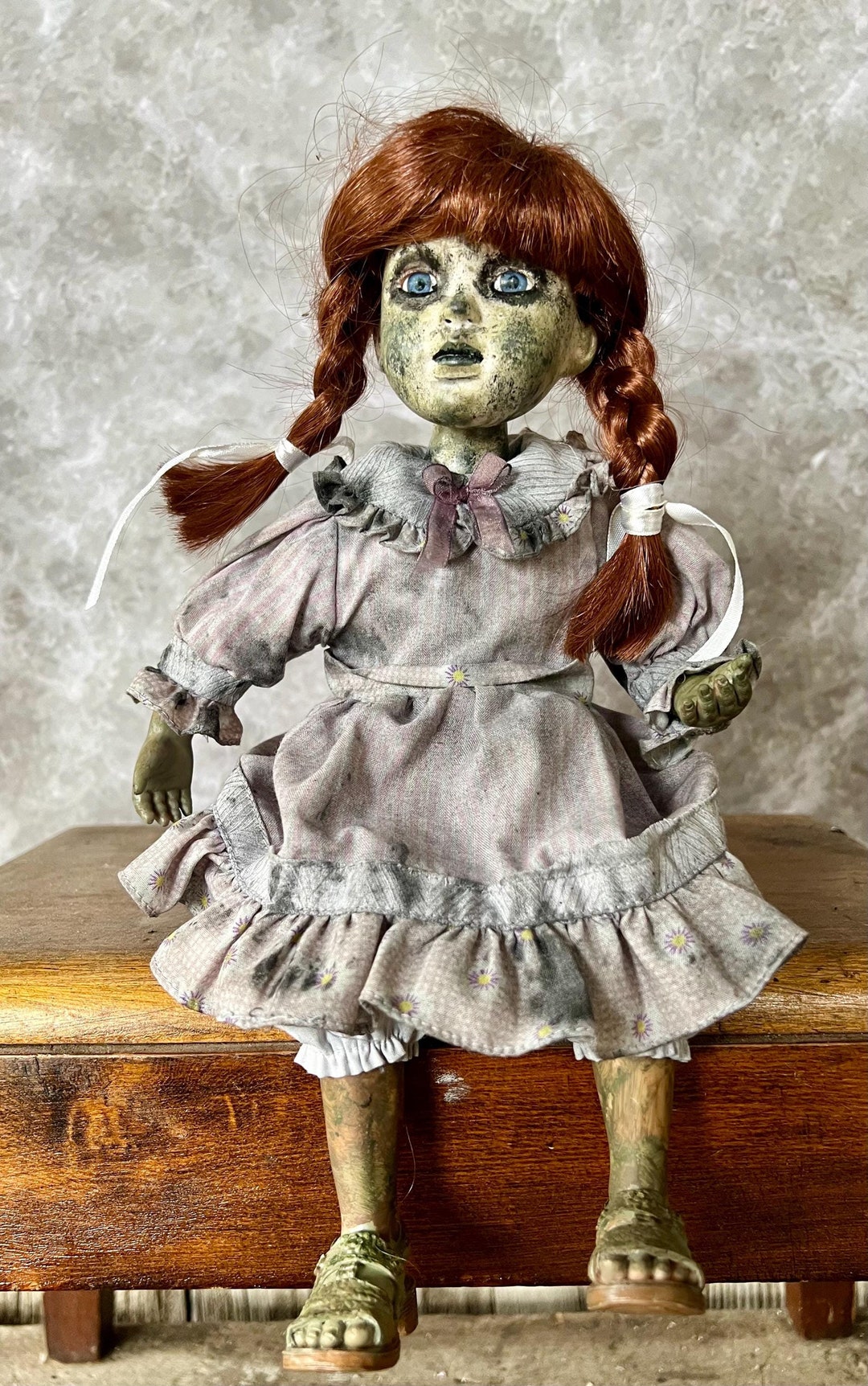 Creepy Horror Doll Lilly, Goth Doll, Spooky Doll, OOAK, Haunted Doll ...