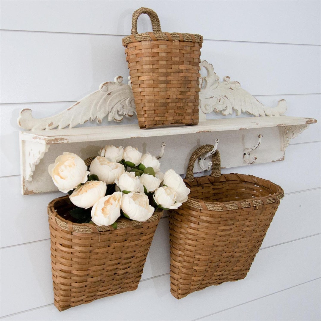 Hanging Chipwood Baskets - Etsy
