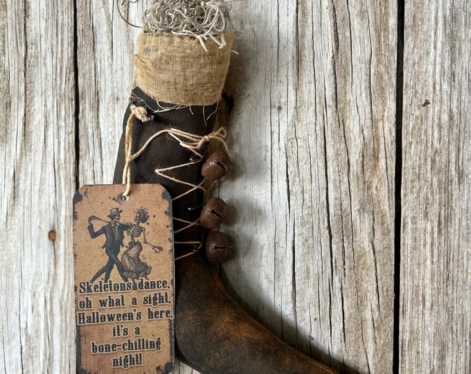 Primitive Scented Witch Boot, Primitive Halloween, Witch Boot, Witch ...