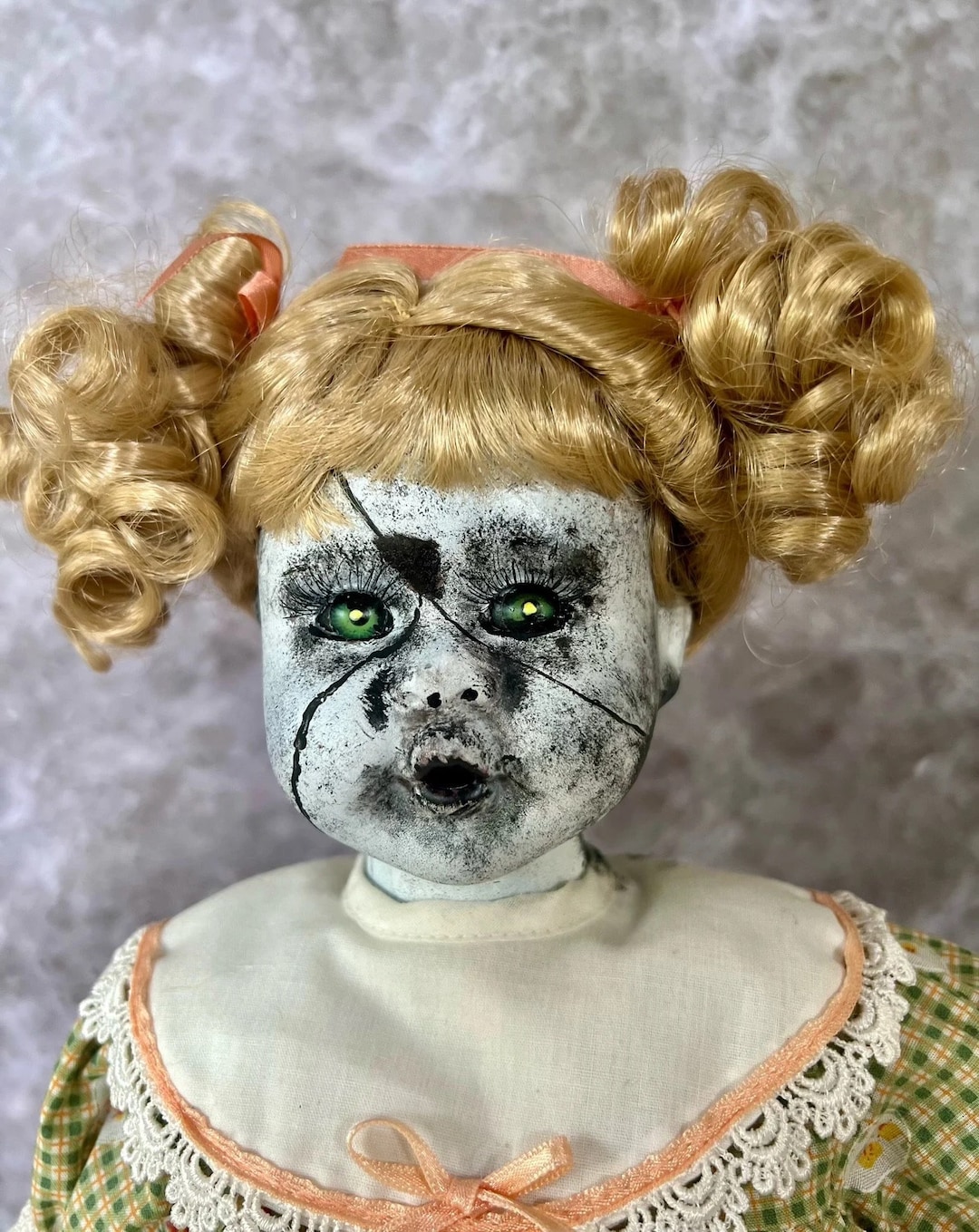 Creepy Horror Doll Samantha, Goth Doll, Spooky Doll, OOAK, Haunted Doll ...