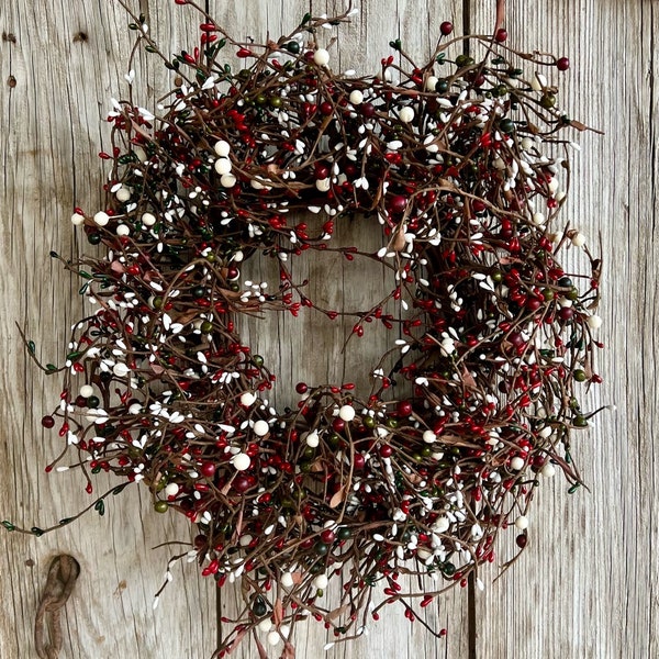 Red Berries Wreath - Etsy