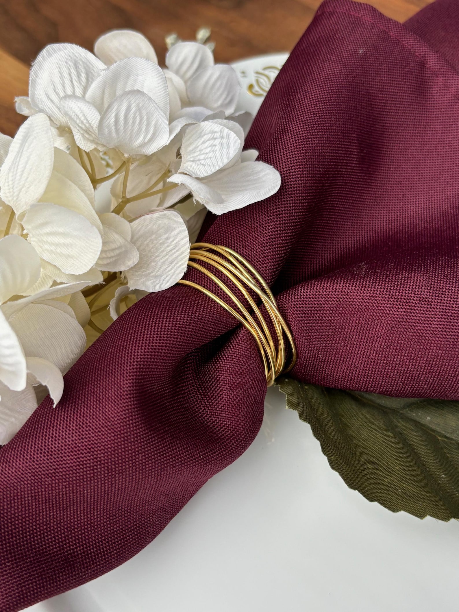 Napkin Ring Holders, Napkin Holder Rings, Gold Napkin Rings, Wooden ...