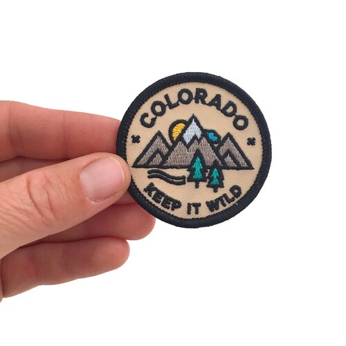 Colorado Mountain Sunset C Embroidered Iron-on Patch - Etsy