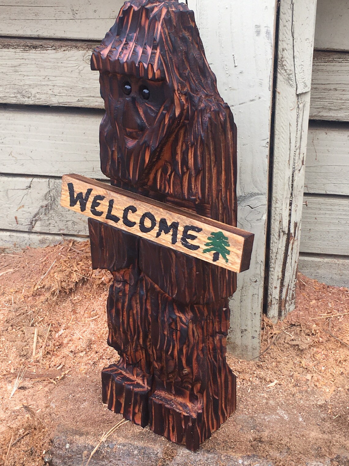 Sasquatch Bigfoot Chainsaw Carved 19” - Etsy