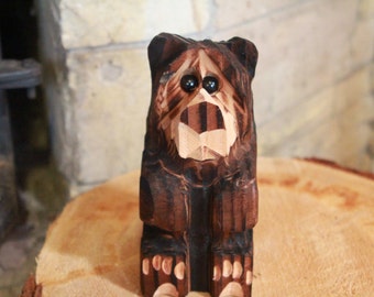 Chainsaw Carved Rail Bear - Etsy