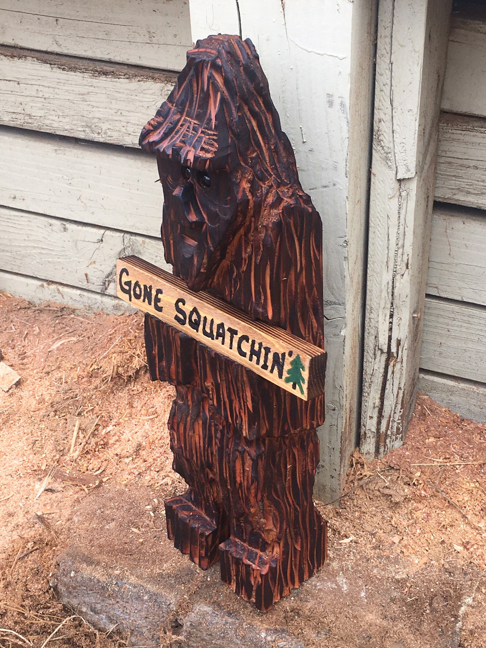 Sasquatch Bigfoot Chainsaw Carved 19” - Etsy