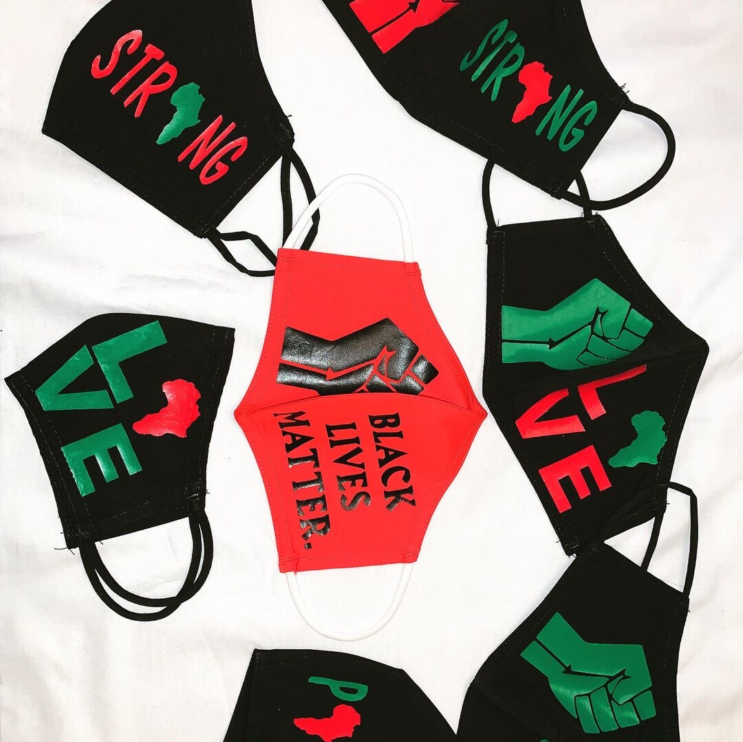 BLM Face Masks - Etsy