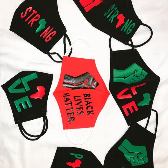 BLM Face Masks - Etsy