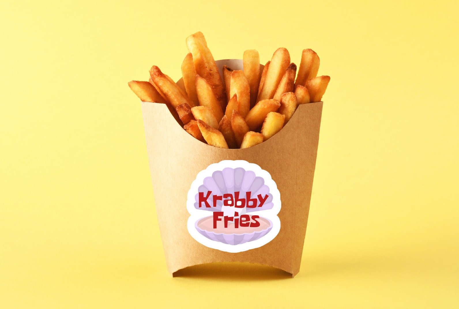 Spongebob Food Labels/ Krabby Fries - Etsy