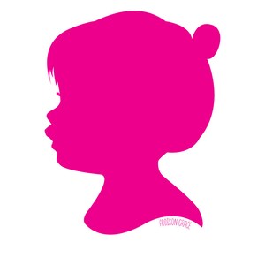CUSTOM Silhouette Portrait printable Digital Art, CUSTOM Side Profile ...