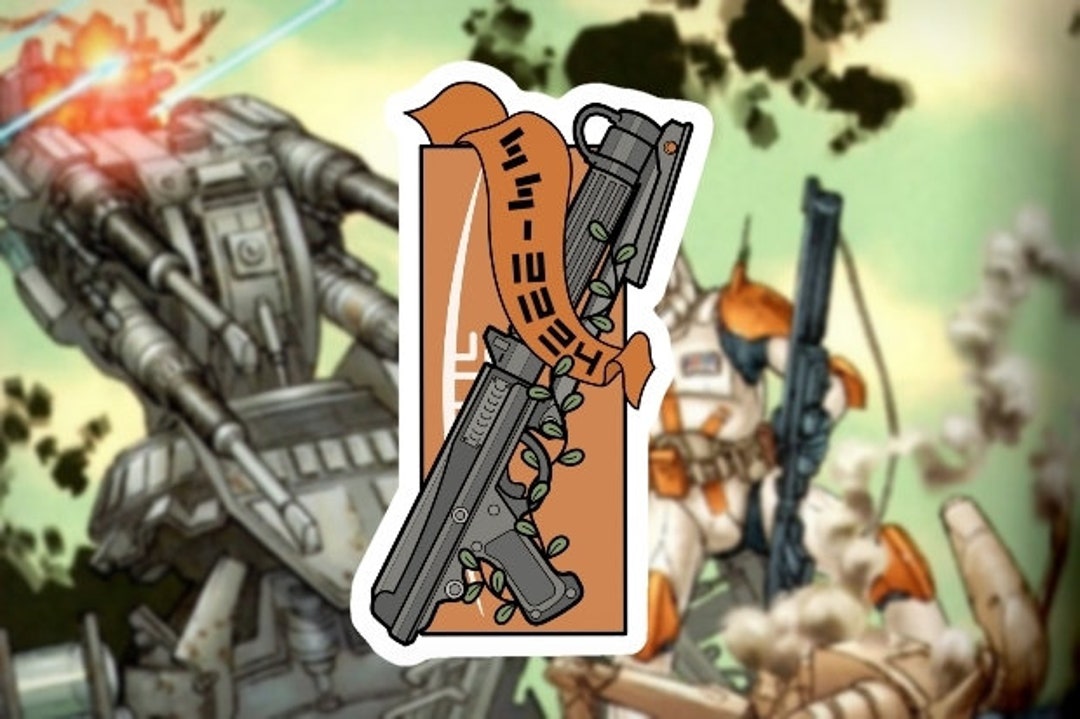 Clone Commander - Star Wars Inspired Cody (CC-2224) Vinyl Sticker - Etsy