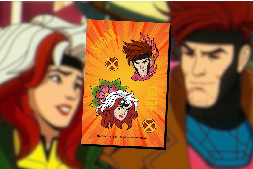 Rogue and Gambit X-men '97 Themed [4"x6"] Vinyl Sticker Sheet - Etsy
