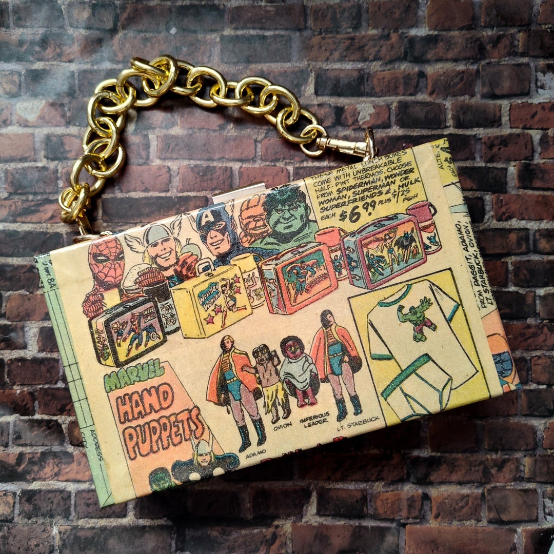 Upcycled Comic Statement Bag Featuring Retro/vintage Comic ...
