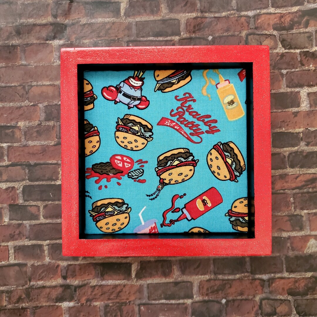 Upcycled Comic Book 6"x6" Mini Enamel Pin Board - Spongebob - Etsy