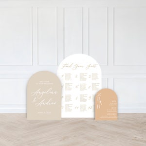 Arch Wedding Sign | Arched Acrylic Welcome Sign | Wedding Decor ...