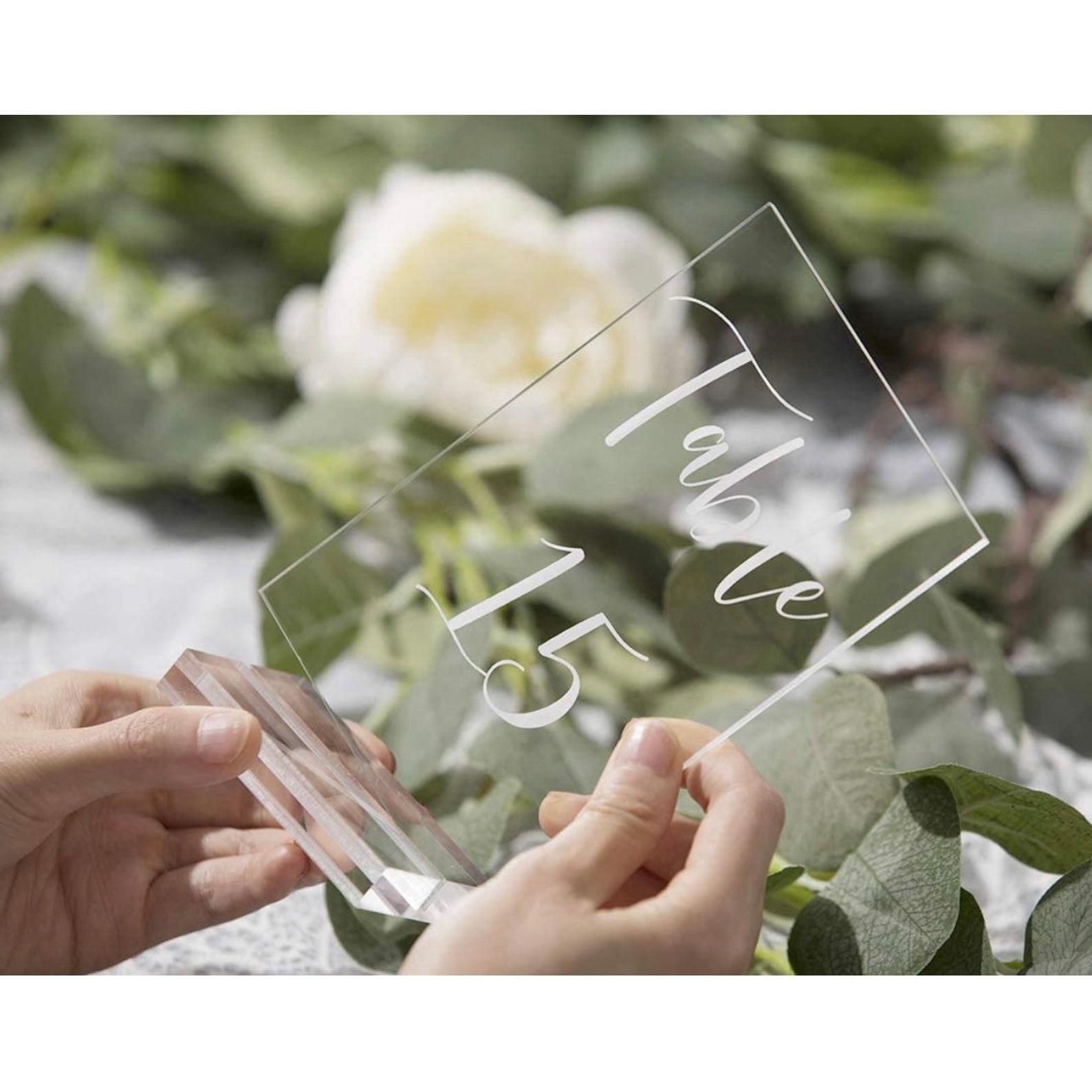 Acrylic Stand for Wedding Signs Acrylic Sign Base Acrylic Sign Block ...