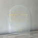 Frosted Acrylic Wedding Sign Frosted Wedding Signage Frosted Welcome ...